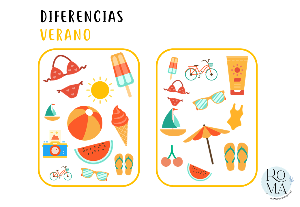 ACTIVIDAD DIFERENCIAS VERANO – ROMA